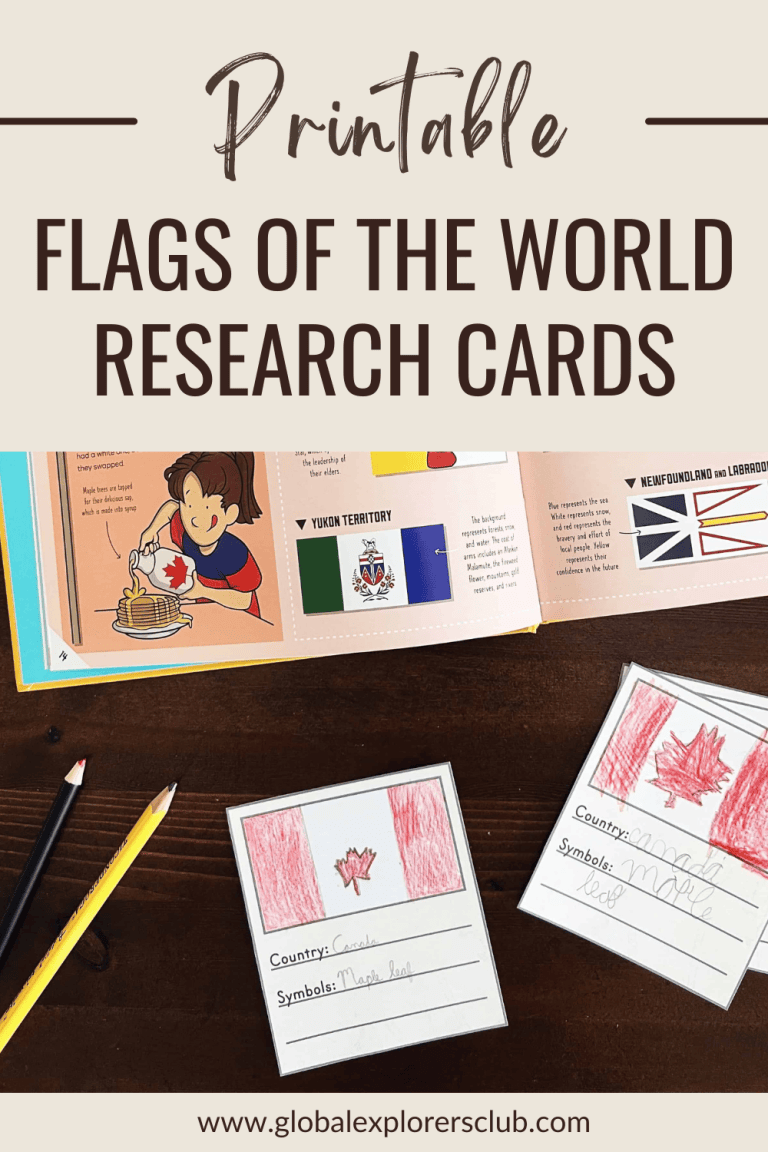 Printable: Montessori Flags of the World Cards - The Global Explorers Club