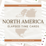 North America: Elapsed Time Task Cards - The Global Explorers Club