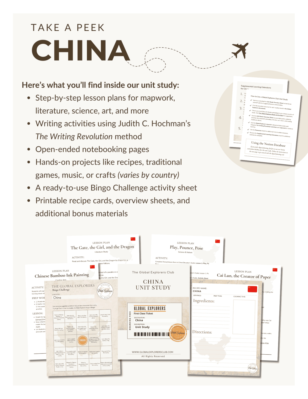 China Unit Study - The Global Explorers Club