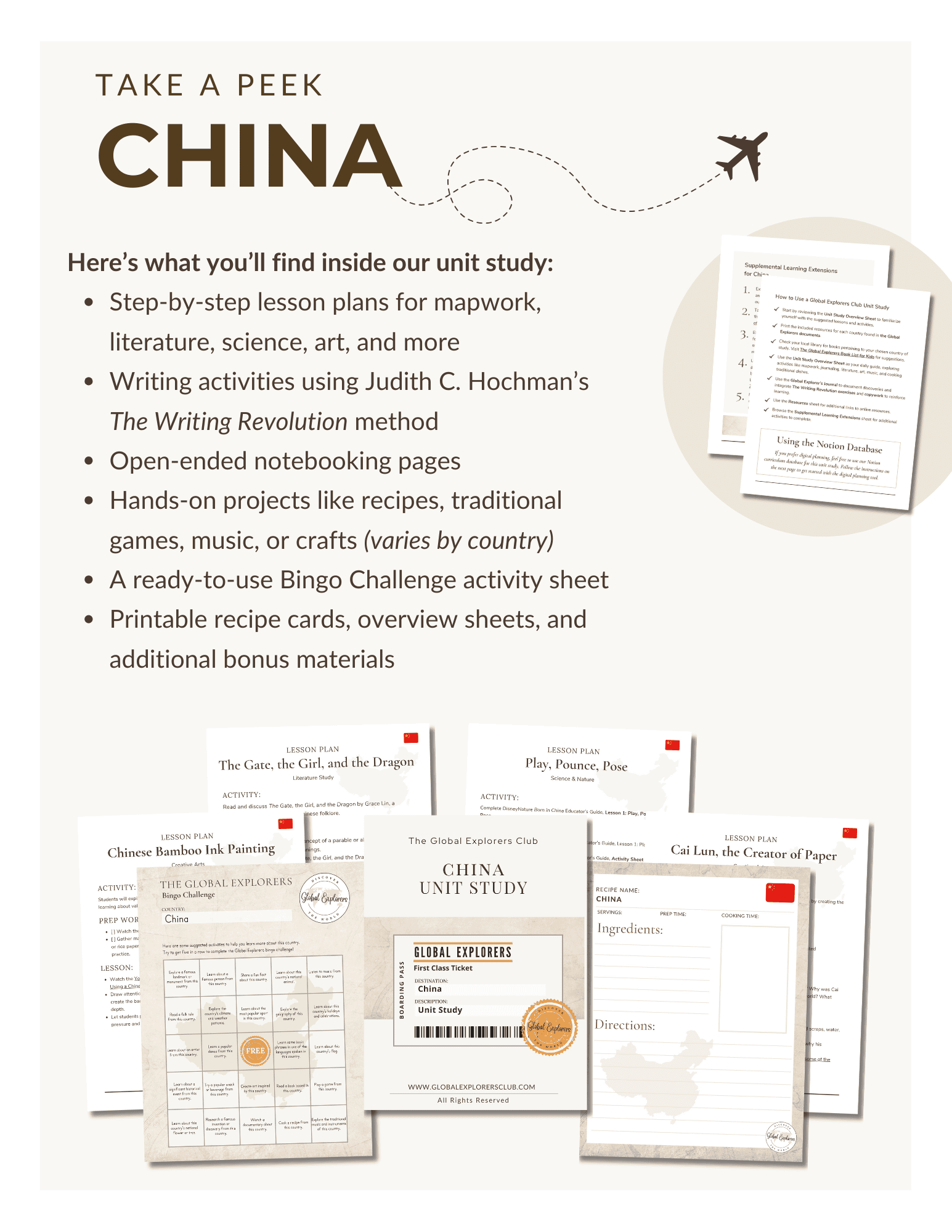 China Unit Study - The Global Explorers Club