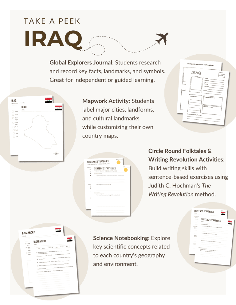 Iraq Unit Study - The Global Explorers Club