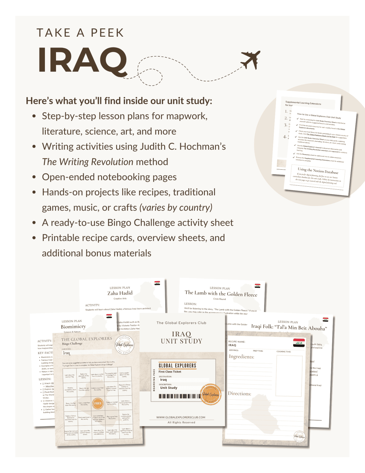 Iraq Unit Study - The Global Explorers Club