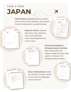 Japan Unit Study - The Global Explorers Club