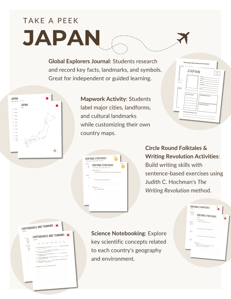 Japan Unit Study - The Global Explorers Club