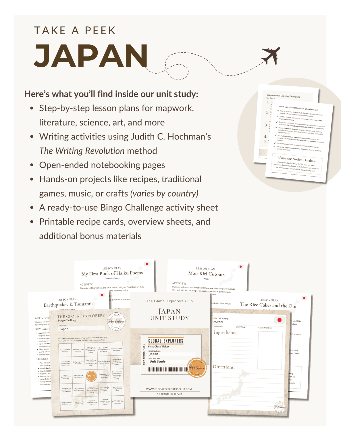 Japan Unit Study - The Global Explorers Club