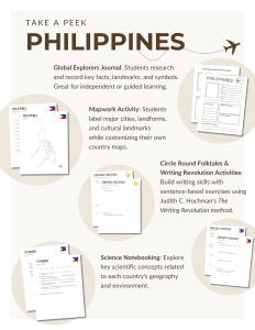 Philippines Unit Study - The Global Explorers Club