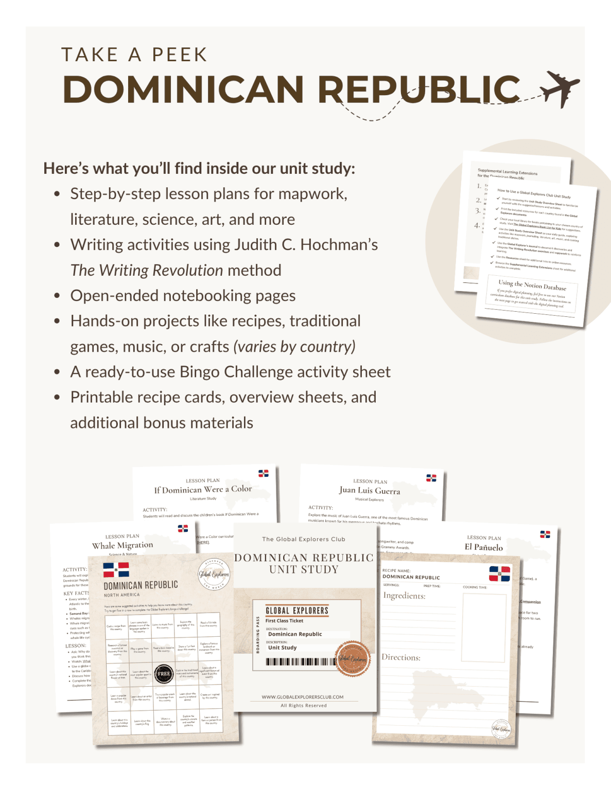Dominican Republic Unit Study - The Global Explorers Club